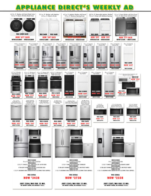 Weekly Ad | Appliance Direct